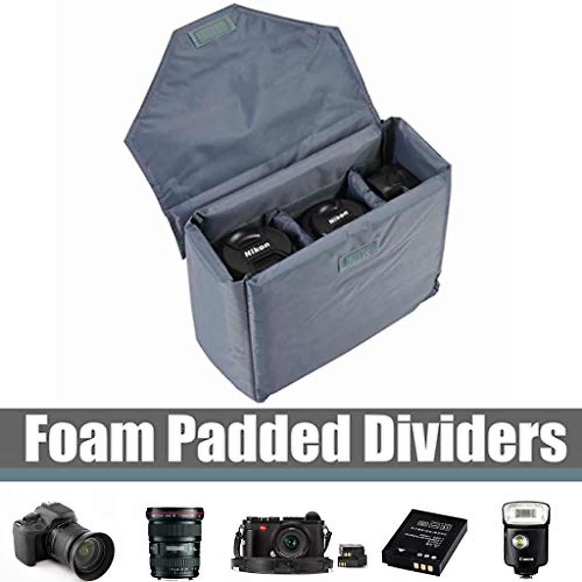 G-raphy Camera Case Camera Bag Insert Portable Inner Bag Waterproof Shockproof for DSLR SLR Mirrorless Cameras, Lenses, Nikon, Canon, Sony,Panisonic and etc