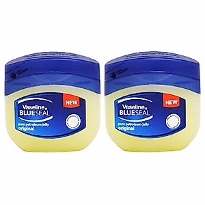 Vaseline Unscented Petroleum Jelly Balm 50ml - Pack of 2, Hypoallergenic, for All Skin Types