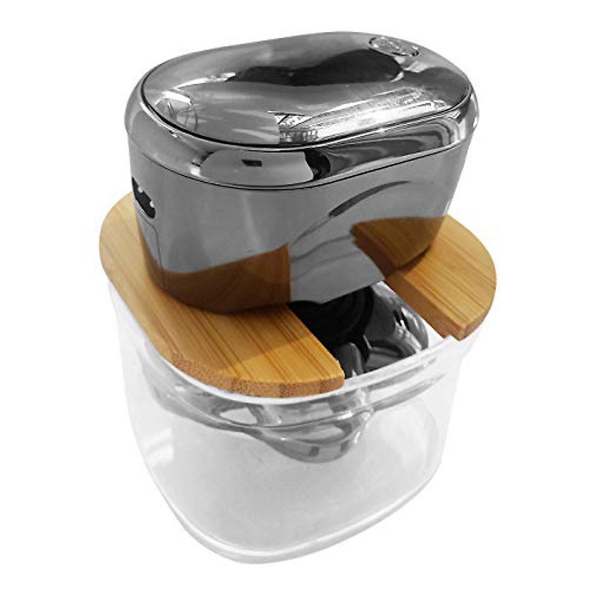 FitSand Bamboo Shaver Rinse Stand Compatible with Skull Shaver Pitbull Gold PRO Head Shaver