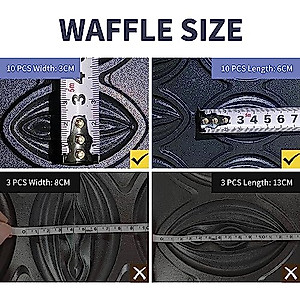 Mvckyi Commercial 10 PCS Small Size Abalone Shape Electric Waffle Maker with removable plates, Non Stick Vagina Waffle Machine Hot Dog Baker, Strange Shape Sausage Female Pussy Grill Waffle Baker for Party Snack Food