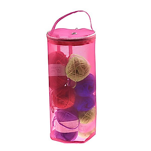 Ciieeo Travel Tote Bags Yarn Organizer Bag Yarn Storage Case Empty Mesh Yarn Bags Round Mesh Storage Bag Accessories Storage Tote Bags for Storing Yarn Mesh Container Knitting Bag