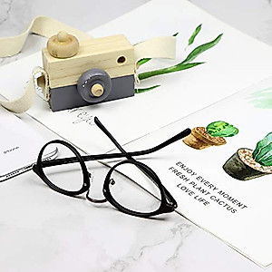 LifeArt Blue Light Blocking Glasses, Anti Eyestrain, Computer Reading Glasses, Gaming Glasses, TV Glasses for Women Men, Anti Glare (Black, 1.75 Magnification)