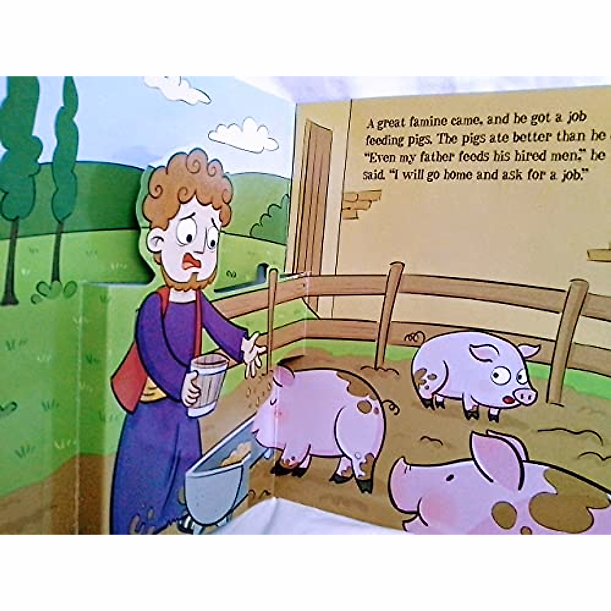 The Clever Factory The Story of Creation, Prodigal Son, Good Samaritan, and Zacchaeus Pop Up Books - Set of 4 Multicolored