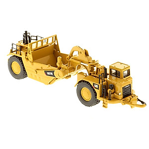 Diecast Masters 1:125 Caterpillar 657G Wheel Tractor Scraper, Elite Series Cat Truck | Scale Model Diecast Collectible Construction Trucks | Caterpillar Truck, Diecast Masters Model 85542