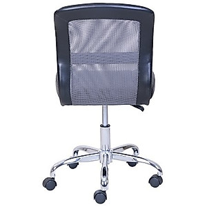 Mainstays Vinyl and Mesh Task Chair, Multiple Colors, Black/Gray