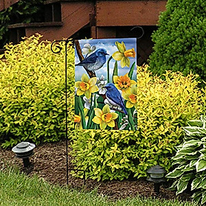 Bluebirds And Daffodils Spring Garden Flag Floral 12.5" x 18" Briarwood Lane