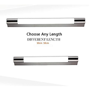 LITFAD LED Under Cabinet Lighting Mirror Bathroom Vanity Lights Waterproof Fog Lamp Stainless Steel Tube LED Vanity 22.83" Long 12W Simple Wall Light Modern Linear Vanity Closet Light White Light