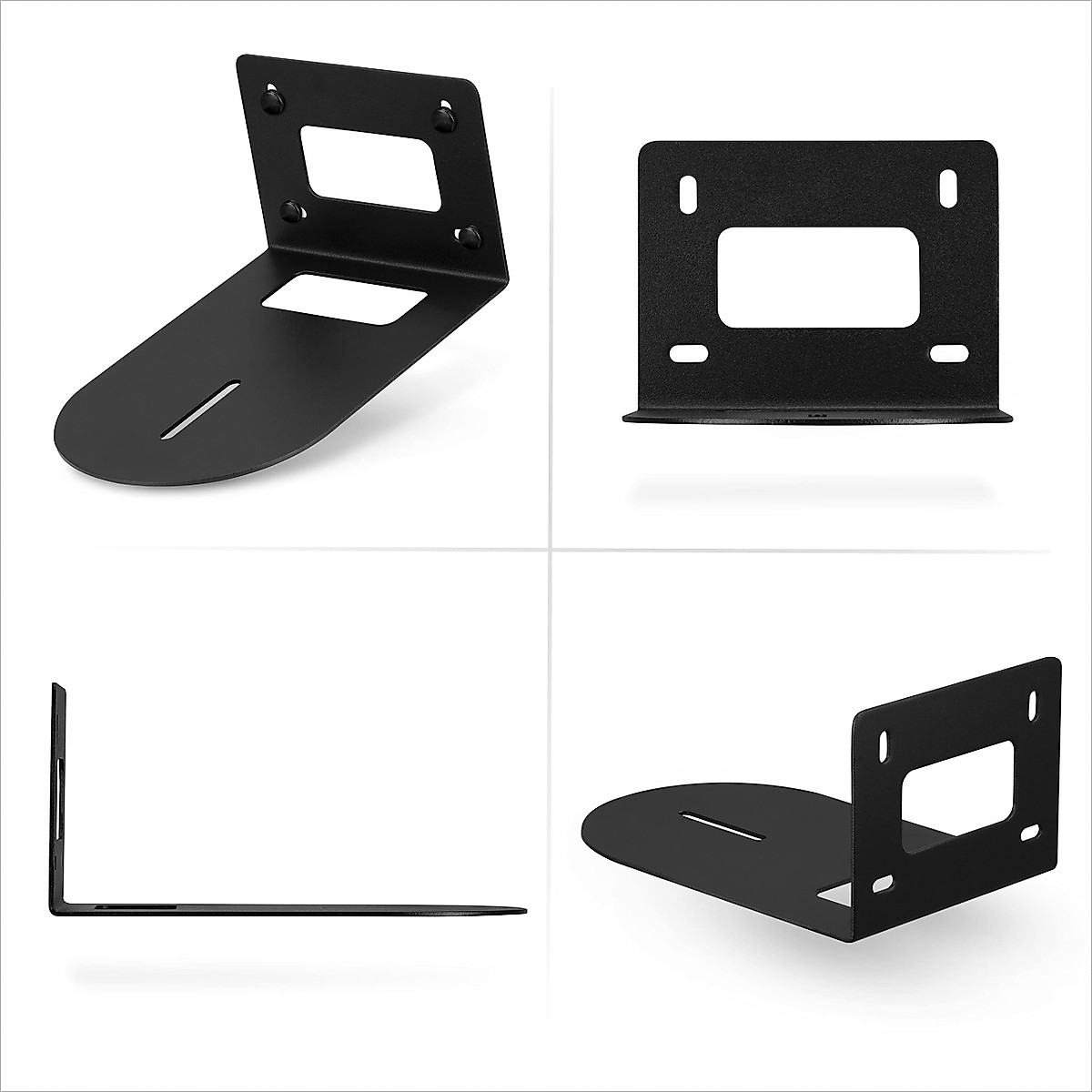 PTZ Camera Wall Mount Bracket Compatible with HuddleCam, Sony, AVIPAS, SMTAV, FOMAKO, PRISUAL & More, Universal Holder Shelf, by Brainwavz (Black)