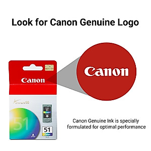 Canon CNMCL51 Ink Cartridge, Color, Inkjet, 1 Each