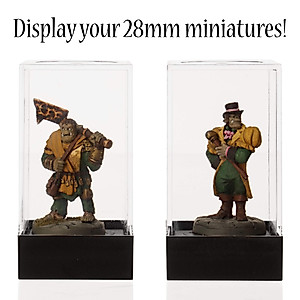 Wiz Dice - Dice Boxes - Clear Acrylic Display Box for Storage of Figurines, Collectibles, DnD Dice Set, Other Valuables - 1.43" x 1.43" x 1.75" - 10 ct
