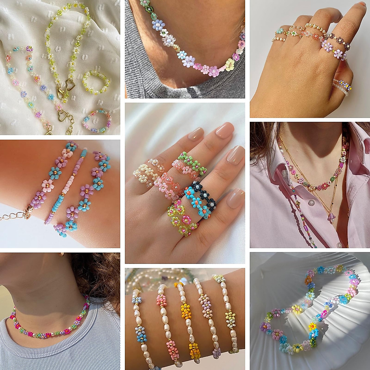 DICOBD 21600pcs 2mm 12/0 Glass Seed Beads Craft Beads Kit and 1200pcs Letter Alphabet Beads for Friendship Bracelets Jewelry Making Necklaces and Key Chains with 2 Rolls of Cord