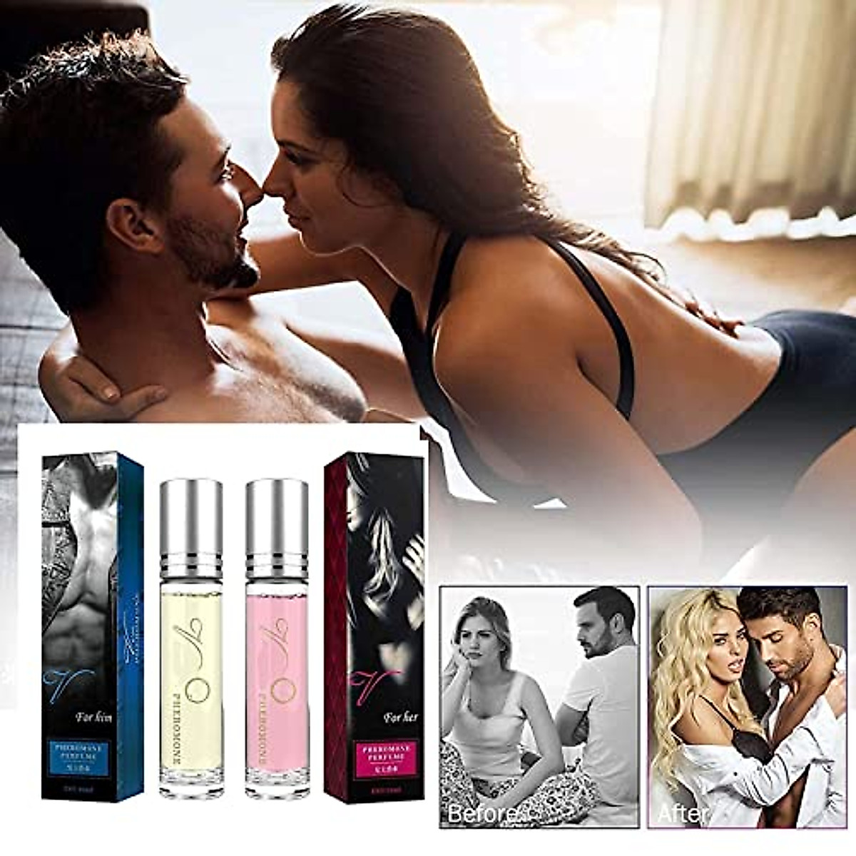 2PCS Eternal Love Pheromone Perfume Enhanced Edition, Elazialip Pheromone Scent for Her, Long Lasting Pheromone Perfume, Pheromone Perfume for Women and Men (Women)