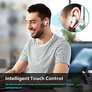 Wireless Earbuds Bluetooth 5.2 in-Ear Headphones for Samsung Z Fold4 Flip3 iPhone 14 Pro Max 13, Noise Cancelling Mic Bass Sound Sport Headset Galaxy S23 S22 S21 A54 A53 A14 Oneplus 11 10 Pixel 7 Pro