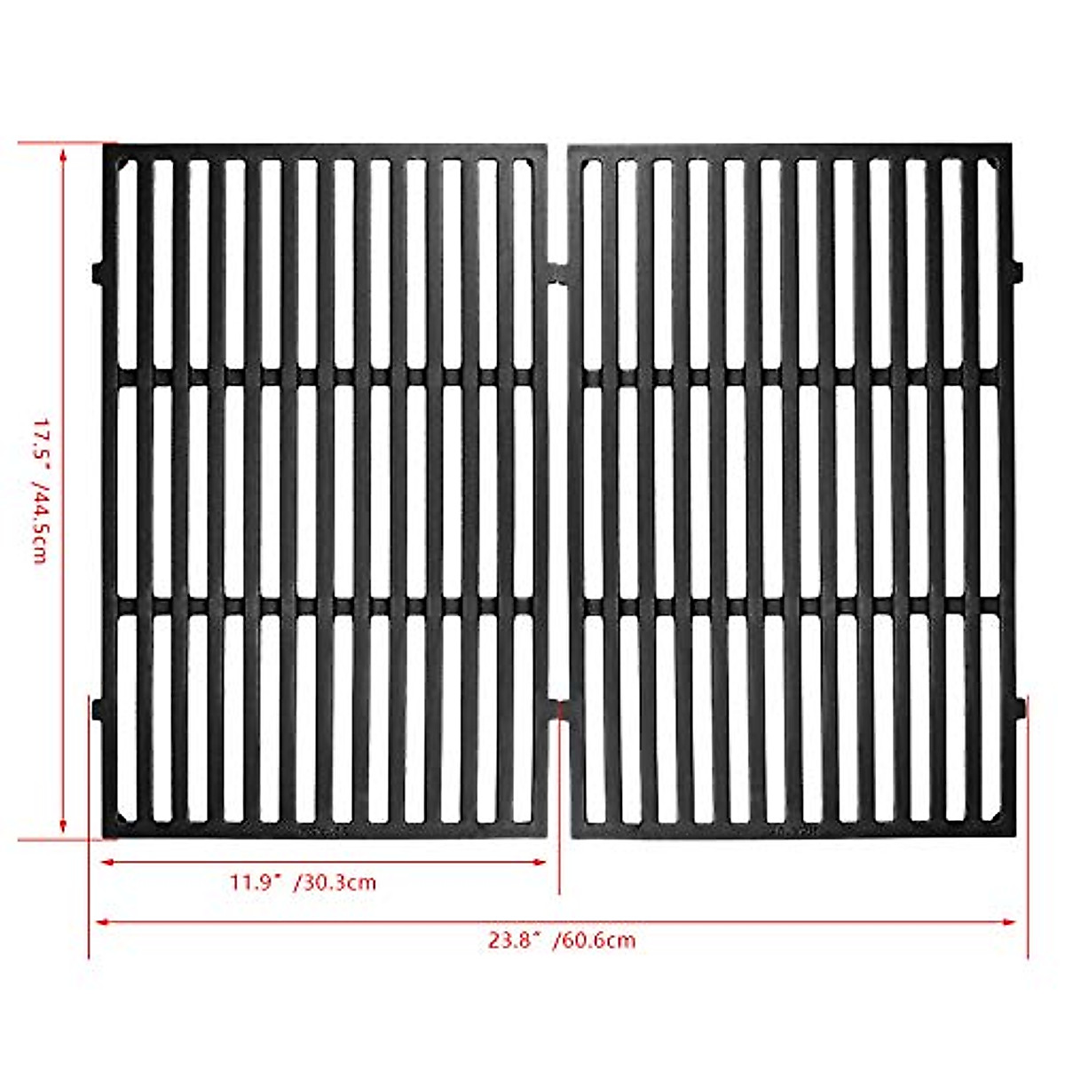 QuliMetal 7638 7537 7508 Grill Parts Replacement Kit for Weber Spirit 300 Series with Side-Mounted Control Knob