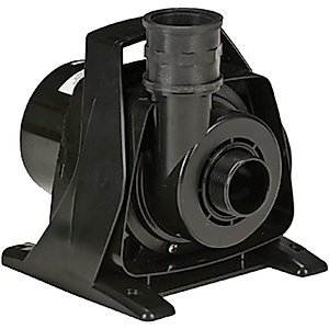Little Giant FP9 115-Volt, 8100 GPH Wet Rotor Submersible or Inline Pond/Fountain Pump with 26-Ft. Cord, Black, 566137