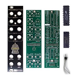 Roboto PCBs, Panel, ICs and Vactrol - Robot Voice Changing Eurorack Module PCB Set