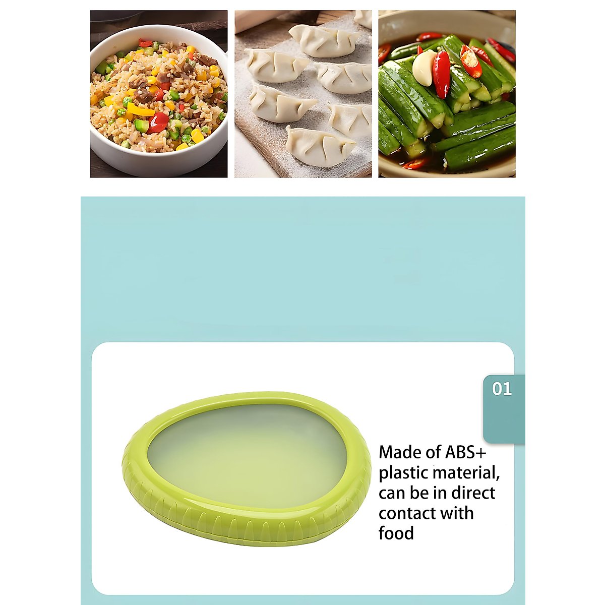 Generic 4pc Silicone Fruit And Vegetable Storage Container Set For Fridge，Avocado Silicone Saver，Tomato Storage Container，Onion Keeper，And Lemon Saver For Fridge。 (4PCS- fruit and vegetable saver)