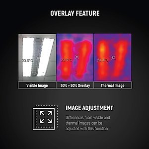 PerfectPrime IR0280, Infrared (IR) Thermal Imager & Visible Light Camera/Video Record 1024 Pixels & Temperature Range from -22~1832°F