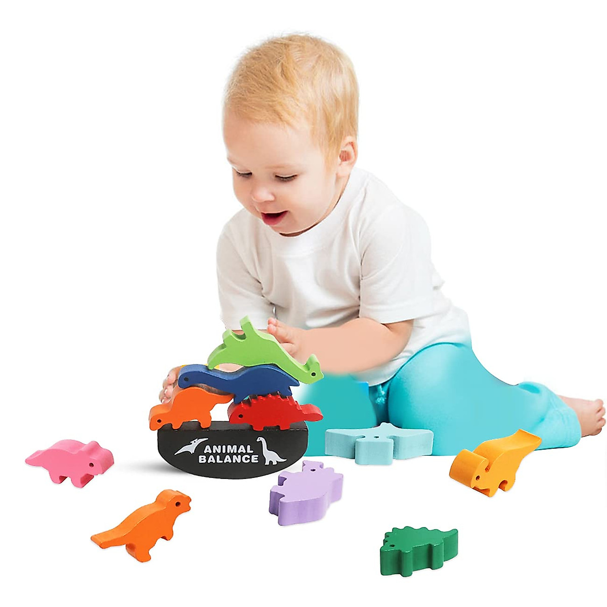 NAODONGLI Wooden Stacking Toys for Kids