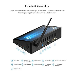 AXCID PIPO X10S Mini PC 10.1 inch IPS1920*1280 Celeron J4105 8G RAM+128G ROM Tablet PC BT HDMI RS232 4*USB 3.0 POE