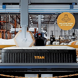 Brooklyn Bedding Titan 13" Hybrid Luxe Mattress for Plus Size Sleepers with Cooling Cover, Twin XL