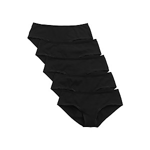 GAP womens Stretch Cotton Hipster Panties, True Black, Large US