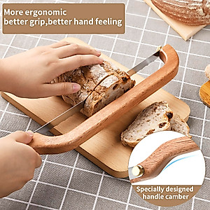 Uprichya Sourdough Bread Slicer for Homemade Bread, Bow Bread Knife for Sourdough, Bread Saw for Even Slicing, Bread Knofe Sourdough Cutter