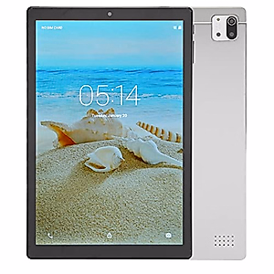 Naroote Gaming Tablet, 100-240V Octa Core Processor 4GB 64GB HD Tablet 5G WiFi Support Calling for Study (US Plug)