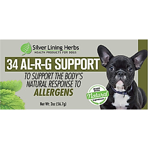 Silver Lining Herbs 34 Canine Al-R-G - Herbal Allergy Supplement for Dogs - Natural Allergy Support for Dogs - Boosts a Dog's Healthy, Normal, and Natural Response to Allergens - 2 Ounce Jar