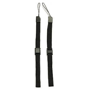 Ambertown 2 x Black Silicone Skin Case Cover with Wrist Strap for Nintendo Wii Remote