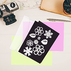 24 Pcs Stamp and Die Storage Bag and Rubber Magnetic Sheet Resealable Storage Pocket,Scrapbooking Storage Stamps and Dies for Card Making Die Cutting (0.5 mm Magnet Sheet)