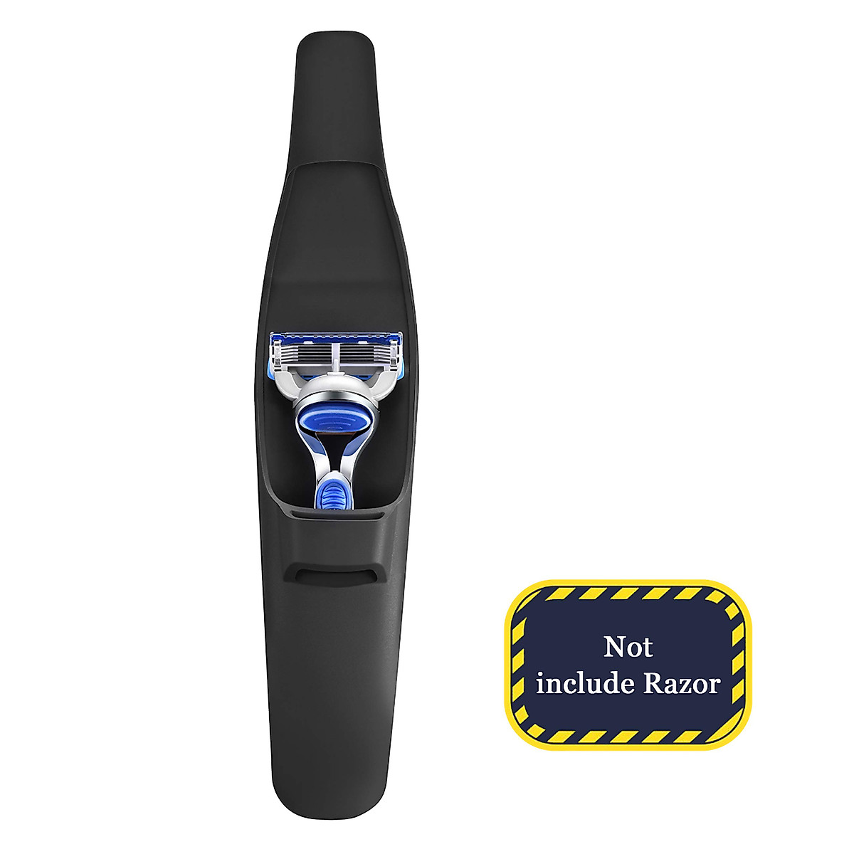 TeaiEei Razor Case for Travel Silicone Safety Waterproof for Gillette Parker Merkur Soft Shaver Case Carrying Cover Bag