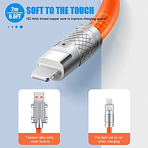 XNMOA USB Charging Cord Compatibility with iPhone 14 13 12 11 Pro Max Xr Xs X 8 7 iPad,6A Fast Charging Cable,6FT Charger Cord for iPhone,USB Cable Fast Charging Cord with High Speed Data Sync Charge