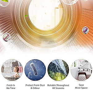 Sentern Portable Clothes Dryer, Mini Compact Dryer Machine with Stainless Steel Tub, Small Portable Dryer for Apartments Dorms RVs