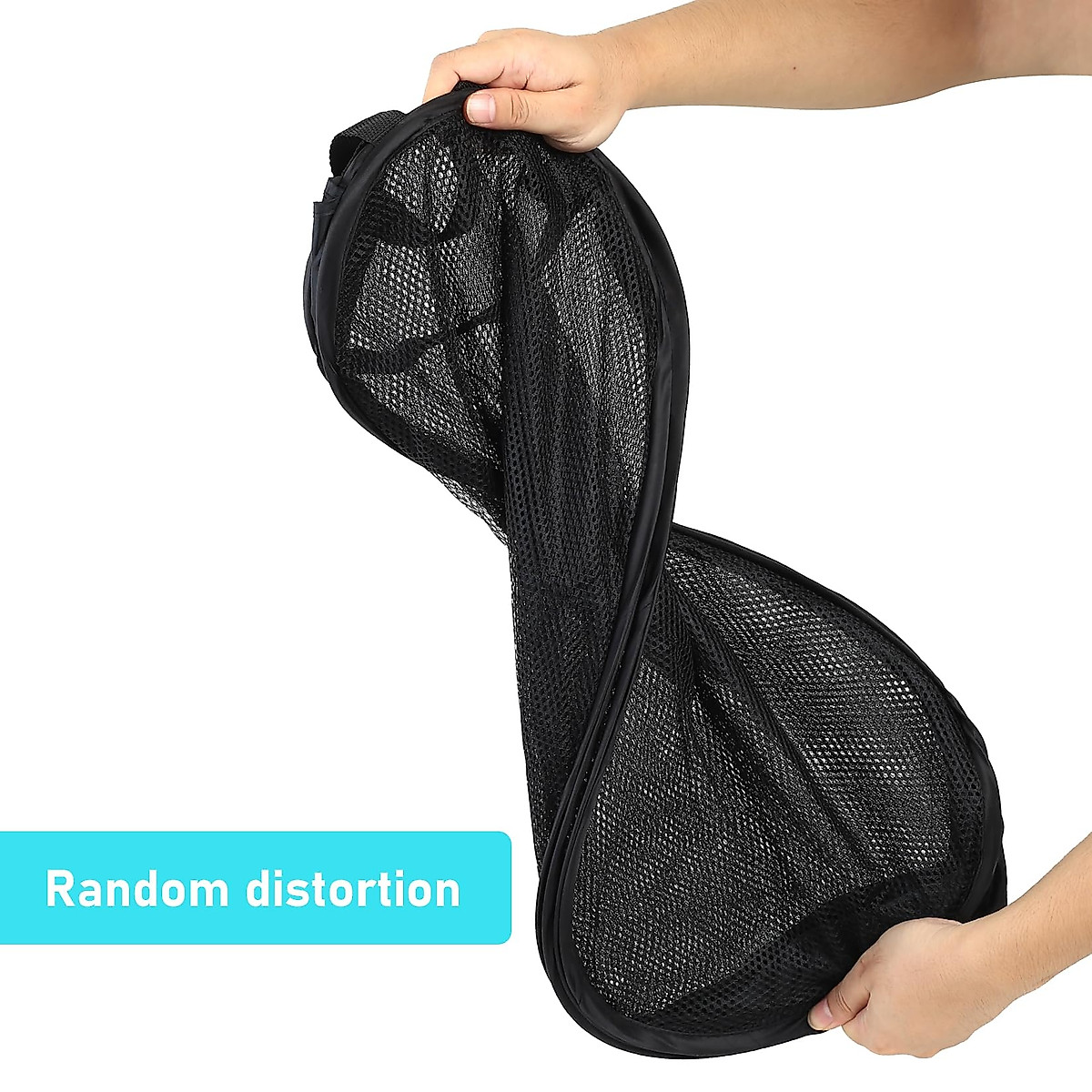 Zxglxinyao Mesh Pop up Laundry Hamper, 2 Pcs Folding Mesh Popup Laundry Hamper Basket, Foldable Mesh Laundry Basket, Collapsible Laundry Hamper Basket with Handles for Travel, College Dorms, Rooms