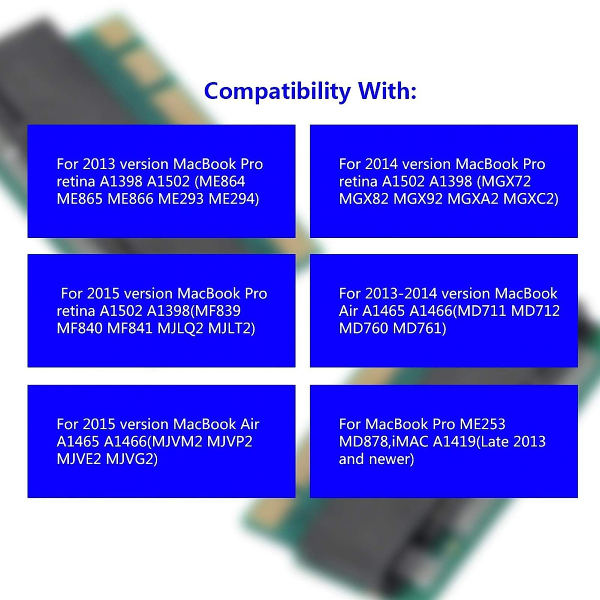 ciciglow SSD to M.2 NGFF Convert Adapter Interface Card 2013 2014 2015 Suitable for MacBook Air/Pro NVME AHCI SSD Upgraded Kit for A1465 A1466 A1398 A1502(Green)