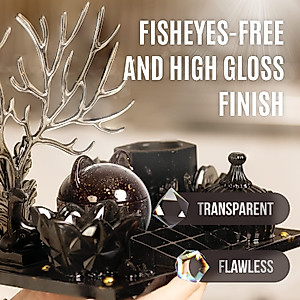 32OZ Epoxy Resin Kit, Crystal Clear Epoxy Resin Including 16OZ Resin and 16OZ Hardener, Bubbles Free Table Top Casting Resin for DIY Art, Jewelry, Crafts, Coating