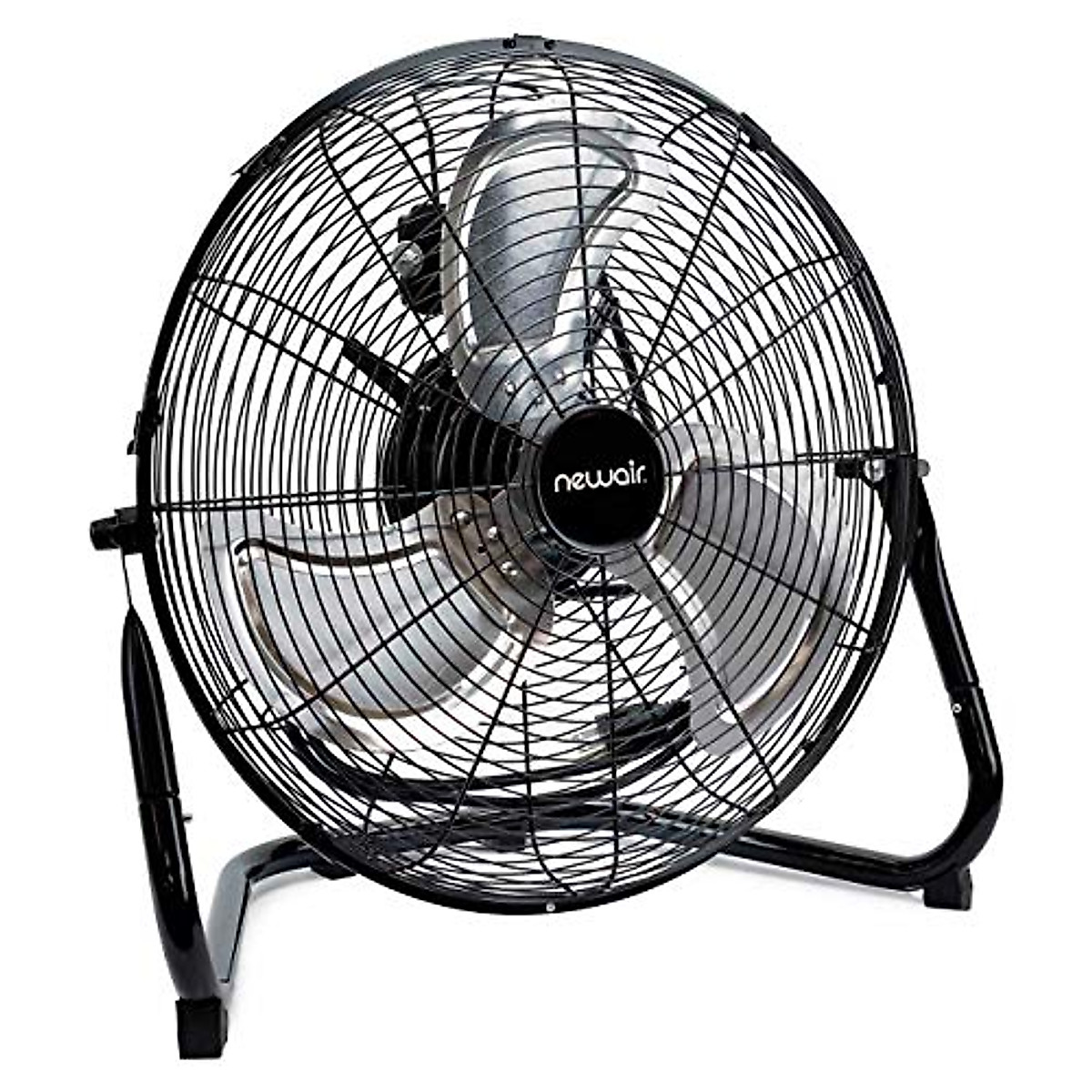 NewAir Floor Fan, 18" High Velocity Industrial Portable Shop Fan with 3 Speed Settings, WindPro18F,Black