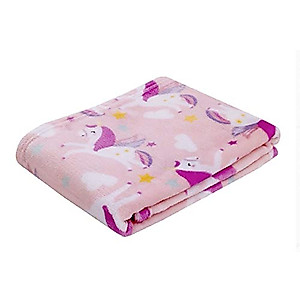 Parent's Choice Plush Baby Blanket, Pink Unicorn