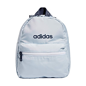 adidas Women's Linear Mini Backpack Small Travel Bag, Black/Gold Metallic, One Size