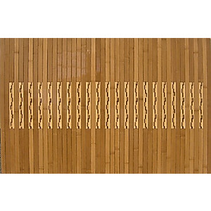 Anji Mountain Kitchen and Bath Mat, 20 in x 72 in, Natural