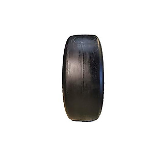 HORSESHOE New Commercial Solid 13x5.00-6 Flat Free Smooth Tire w/Steel Wheel for Riding Lawn Mower (Deck 36"-68") Garden Tractor - Center hub 3.25"-5.9" - Bore ID 1/2" 135006 (2)
