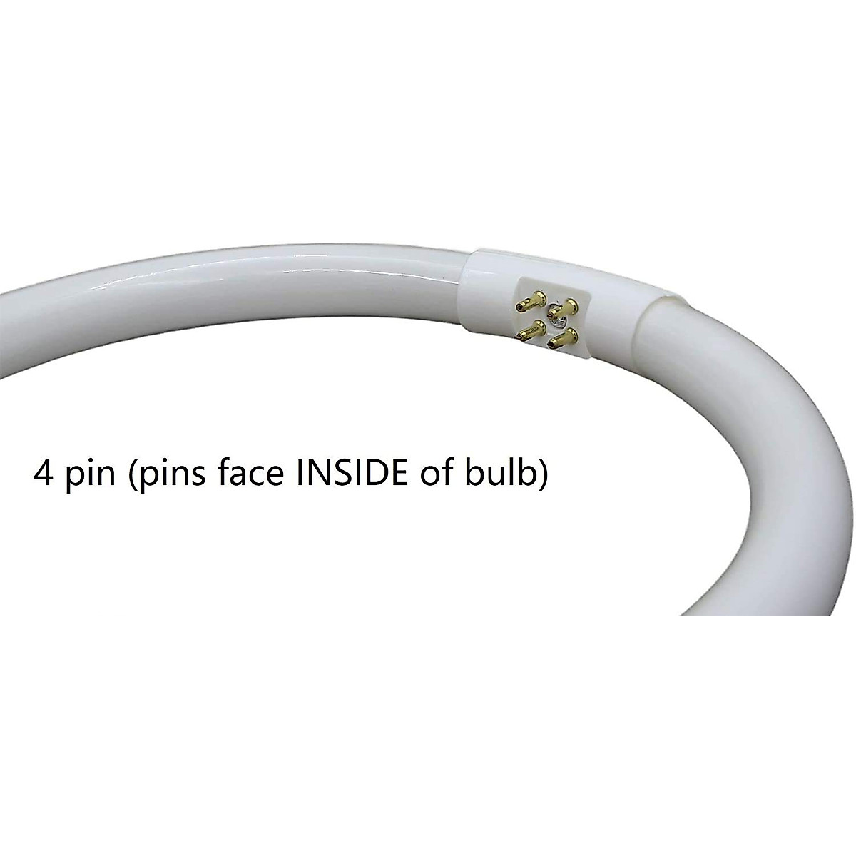 Konideke 5.5 Inch Outside Diameter,T4 12W 6400K Circular Fluorescent Bulb,Replacement for Conair Round Makeup Mirror