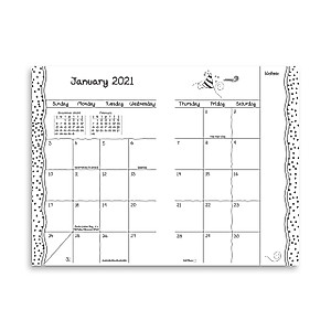 Blue Mountain Arts 2021 Weekly & Monthly Planner "Be Positive / Every Day Is a Gift" 8 x 6 in. Spiral-Bound Date Book by Marci & the Children of the Inner Light Is Great for Someone Special
