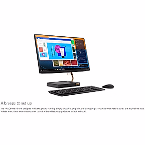 Lenovo 24" FHD (1920 x 1080) IPS Touchscreen All-in-One Ideacentre A540 with Intel 8 Core i7-9700T Processor up to 4.30 GHz, 16GB DDR4 RAM, 512GB PCIe SSD, and Windows 10 Home