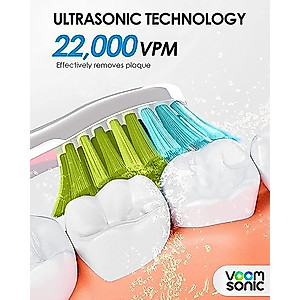 Voom Sonic Go 1 Series Travel Electric Toothbrush | Travel Toothbrushes - Battery Operated Toothbrush for Adults & Kids, Dentist Recommended Toothbrush, Portable w/ 2 Minute Timer