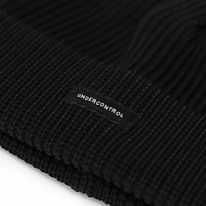 UNDERCONTROL Aerocool Comfortable Fourseasons Summer Beanie Free Size Cooling for Men Women Unisex Plain Light Weight Workout Cool Skull Hat Cap Made in Korea (Black)