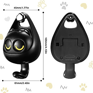 GUEDIEO 𝐂𝐫𝐞𝐚𝐭𝐢𝐯𝐞 𝐀𝐝𝐡𝐞𝐬𝐢𝐯𝐞 𝐇𝐨𝐨𝐤，1Pcs Wink Cat Hooks for Hanging Towels, Hats,Coat,Cloth Bags, Belts, Key, for Wall Hanging Decorations to Carry up to 5.5 LBS