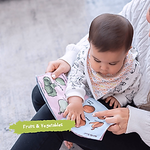 Bilingual Books for Babies | 3 Cloth Book Set Written in Spanish and English | Early Learning Sensory Development for Babies | Crinkle Touch | High Contrast Infant Toys For Early Development