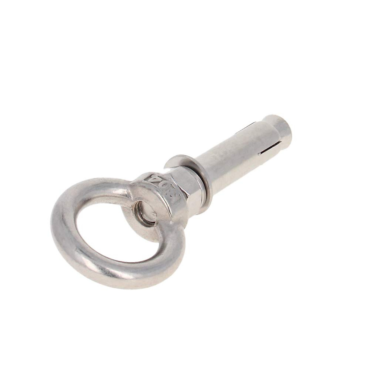 MroMax Expansion Lifting Eyebolt M10x70mm Eye Ring Bolt 3.94" Length 304 Stainless Steel Expansion Bolts with Nuts Eye Hooks Anchor Fastener for Concrete Wall Masonry Ceiling Silver 1Pc